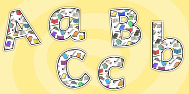 Size Editable Writing Themed Display Lettering