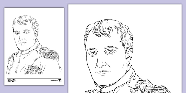 napoleon bonaparte coloring page