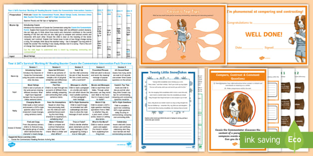 Year 6 SATs Survival: ‘Working At’ Reading Booster Cassie the Commentator