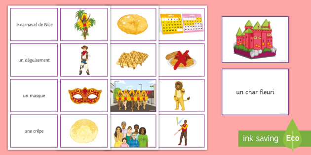 Carnival Matching Cards (teacher made)