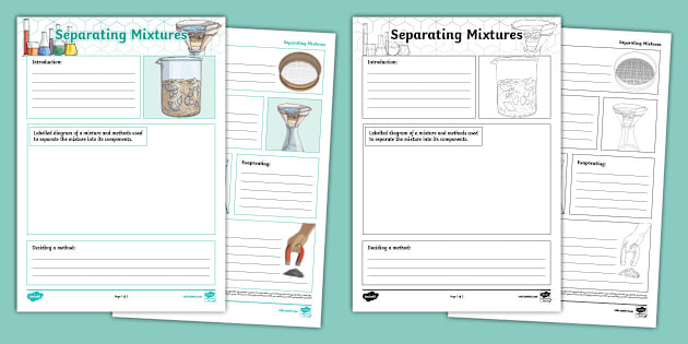 Separating Mixtures Activities | twinkl.co.uk