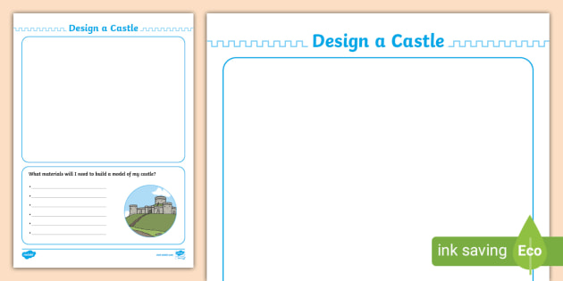 Design a Castle Activity Sheet (teacher made)