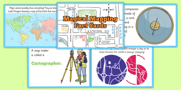 Magical Mapping Fact Cards - magical mapping, fact cards, fact, cards