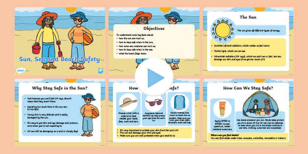 Sun Safety Quiz | Information PowerPoint | Teaching Resource