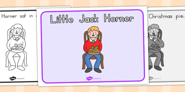 Little Jack Horner Story Sequencing