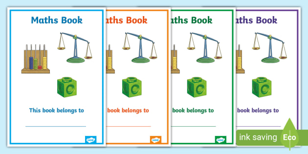👉 KS2 Maths Book Covers (teacher made)