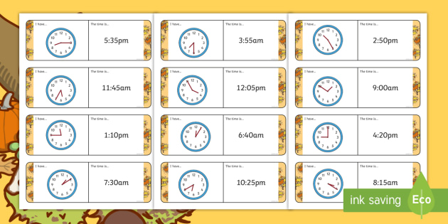 First Level Autumn-Themed Loop Cards (teacher made)