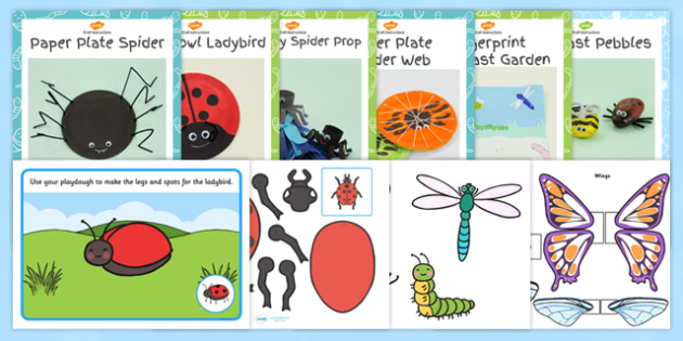 Top 10 Minibeasts Craft Activity Pack (teacher made)