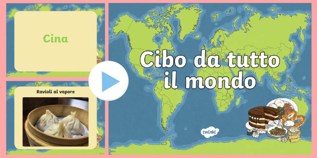 Cibo da Tutto il Mondo Presentazione PowerPoint