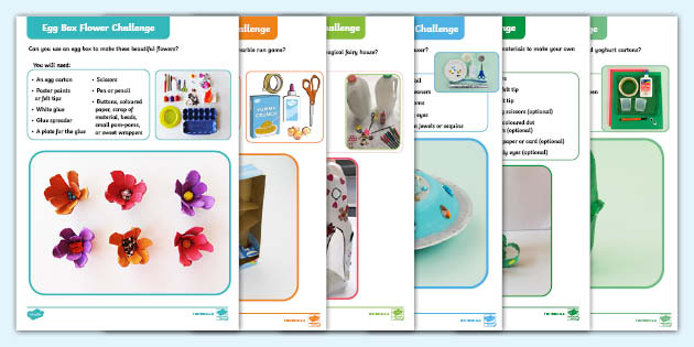 Junk Modelling Challenge Pack (teacher made)