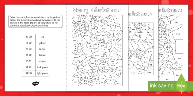 Christmas Times Tables | twinkl.com.au
