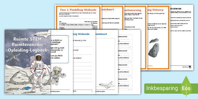 Ruimtevaarders Opleiding STEM Aktiwiteitpak (teacher made)