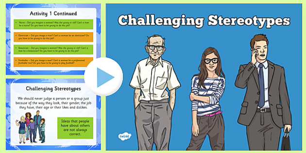 KS2 Challenging Stereotypes Activity PowerPoint | Twinkl