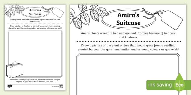 Drawing Activity to Support the Teaching of Amira's Suitcase
