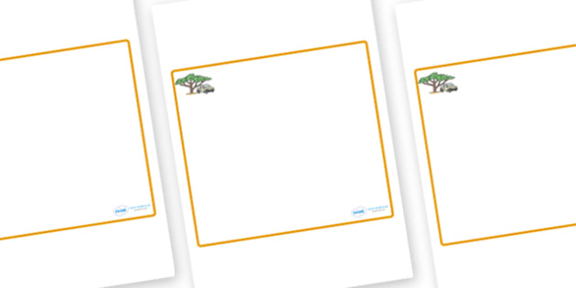 FREE! - Safari Themed Editable Classroom Area Display Sign