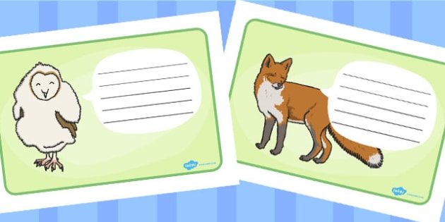 Owl Editable Worksheets