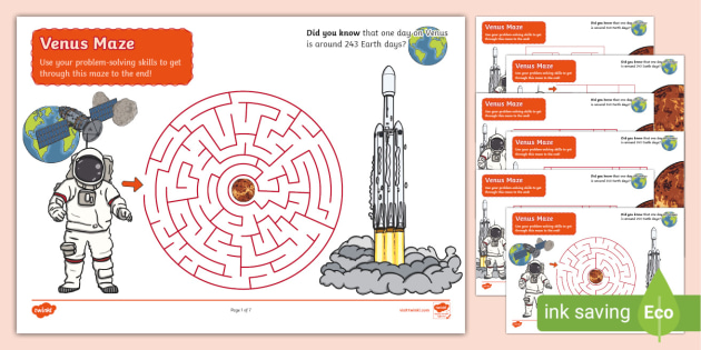 Planet Venus Worksheets Y5 Earth And Space Quality The