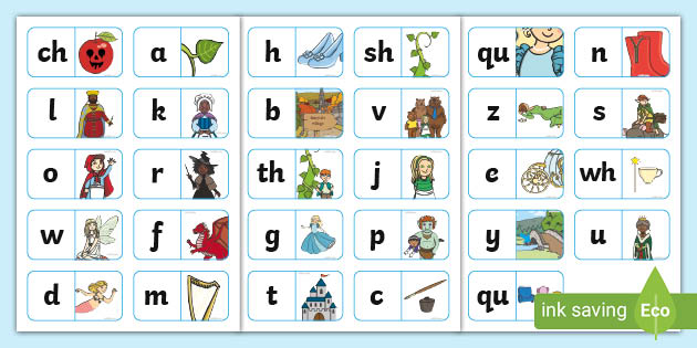 Fairyland Initial Sounds Dominoes (teacher made)