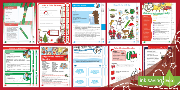 Christmas Family Fun Activity Pack (teacher made)