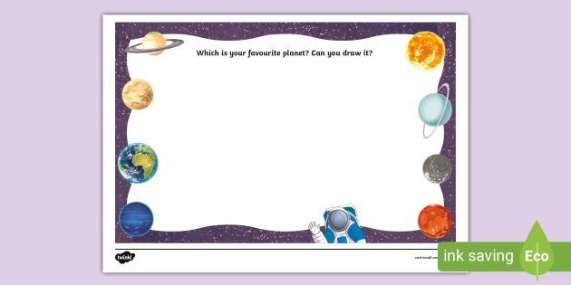 FREE! - Planet Drawing Prompt Activity (teacher made)