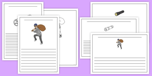 Burglar Writing Frames (teacher made)