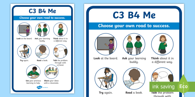 C3B4ME Strategies Display Poster (teacher made)