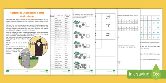 Castle Mystery Maths Game (teacher made)