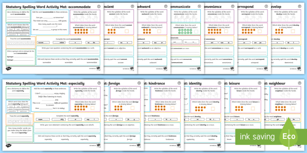 Spelling Activities For Year 6 Students And Year 5 Students Spelling Activities For Year 6 Students And Year 5 Students