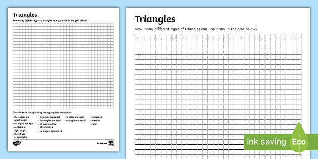 drawing triangles activity