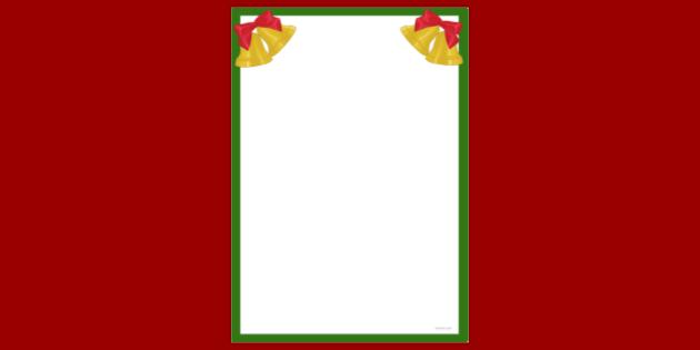 FREE! - Simple Blank Double Bell Page Border | Page Borders | Twinkl