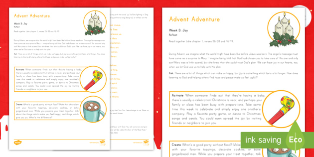 Advent Adventure Week Three: Teaching About Joy