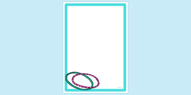 FREE! - Simple Blank Hoops Page Border | Page Borders