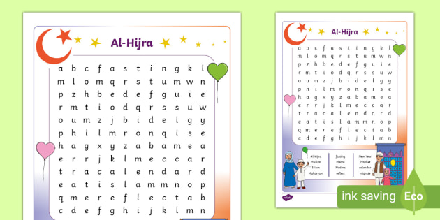 KS1 Al-Hijra Word Search (teacher made)