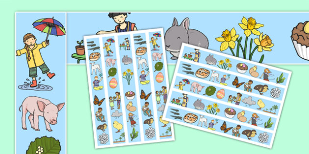 Spring Season Display Borders