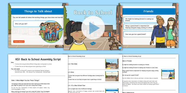 KS1 Back to School Assembly Pack