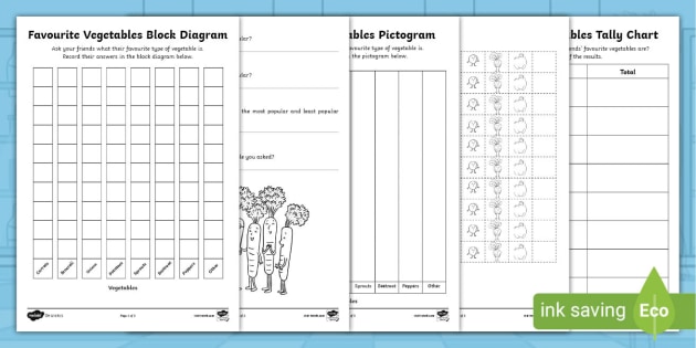 Carrot Club Year 2 Favourite Vegetables Statistics Pack