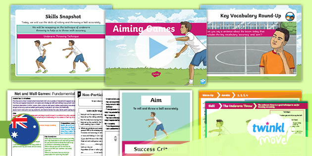 Year 3 Net and Wall Games Fundamentals Lesson 2 Aiming Games