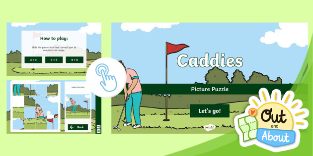 FREE! - Caddies Picture Puzzle – Out and About – Twinkl Resources