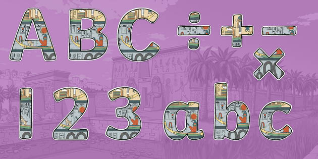 Ancient Egypt Display Letters | twinkl.com.au