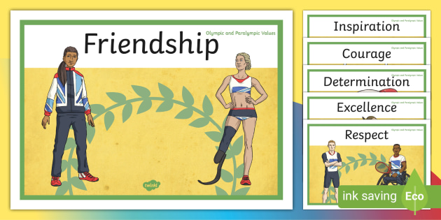 Olympics and Paralympics Values Display Posters