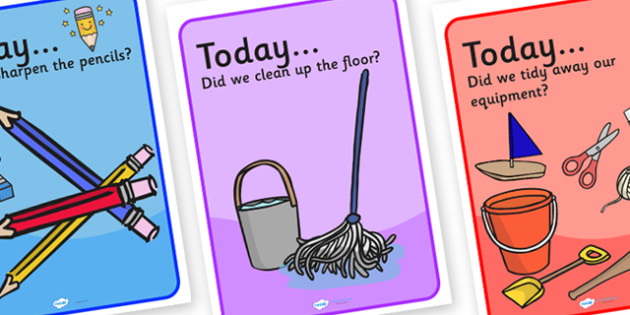 Tidy Up Classroom Posters - Tidy Up, Classroom Posters, Display