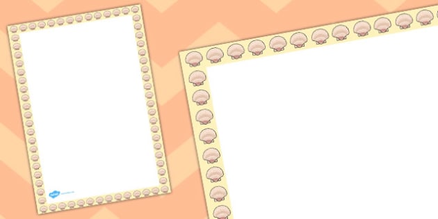 Sea Shell Page Border (teacher made)
