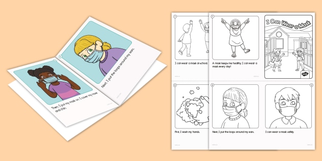 Wear a Mask Emergent Reader | Printable Resource | Twinkl