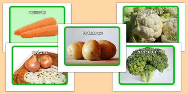Vegetable Flashcards - ESL Vegetables Vocabulary