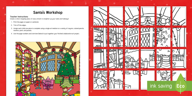 Santa's Workshop Collaborative Art Pack