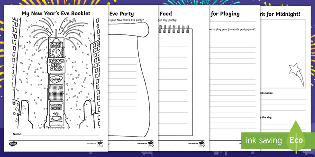 New Year's Worksheets Booklet (Teacher-Made)