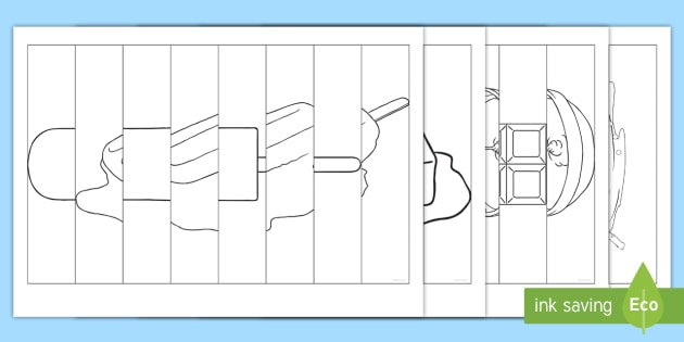Melting Agamographs Colouring Pages (teacher made)