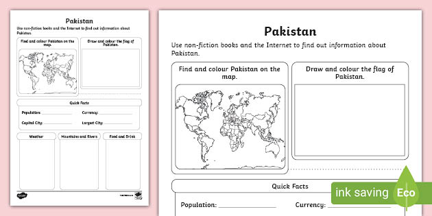 KS1 Pakistan Research Activity