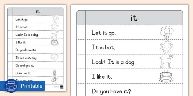 Grade 1 Sight Word Reading Strips - come