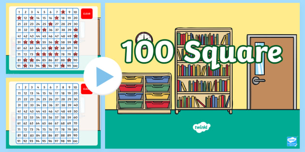 100 Number Square PowerPoint